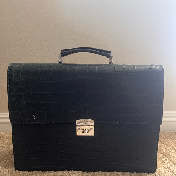 Kiton | Bags | Kiton 0 Leather Crocodile Mens Briefcase | Poshmark